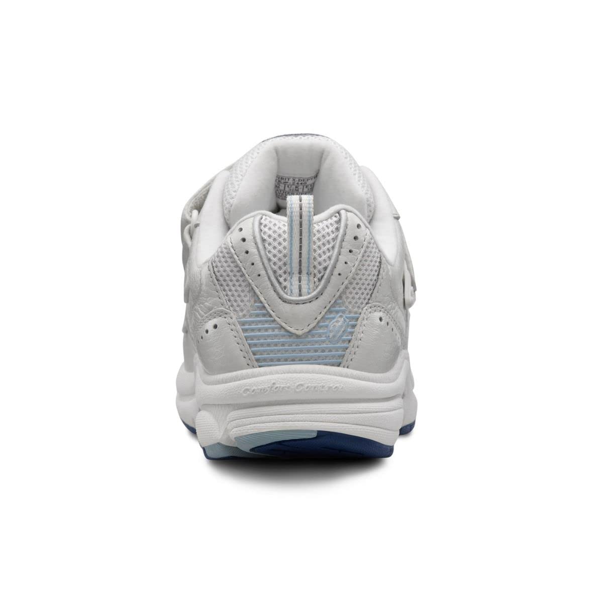 Dr. Comfort Spirit X Women's Double Depth Walking Shoes-Comfortable Shoes for Women-Lightweight and Strong Velcro Closure - White 7 Wide (C/D)