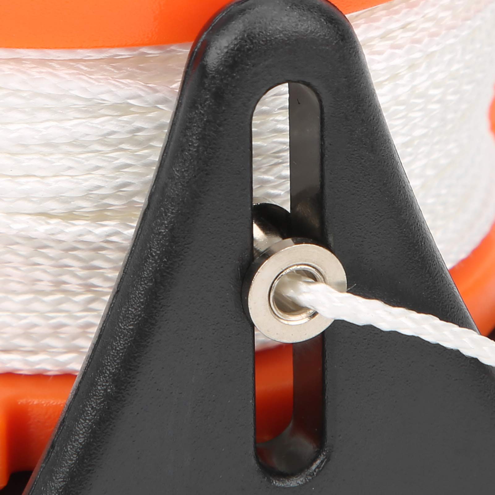 Diving Reels, 150ft Dive Reel, Diving Line Reel Diving Equipment with Handle Card Position PP Rope Combination for Wreck Equipment Underwater Diving/Cave Drift Diving(Orange)