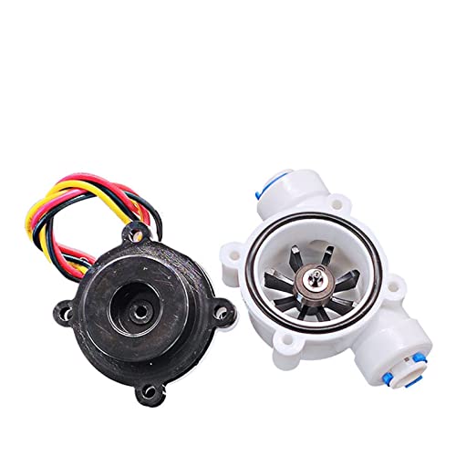 JAERB 1/4" 3/8" PE Pipe Water Flow Sensor 1.75MPa Sensor Coffee Machine Turbine Flowmeter DC5~18V (Size : 3/8")
