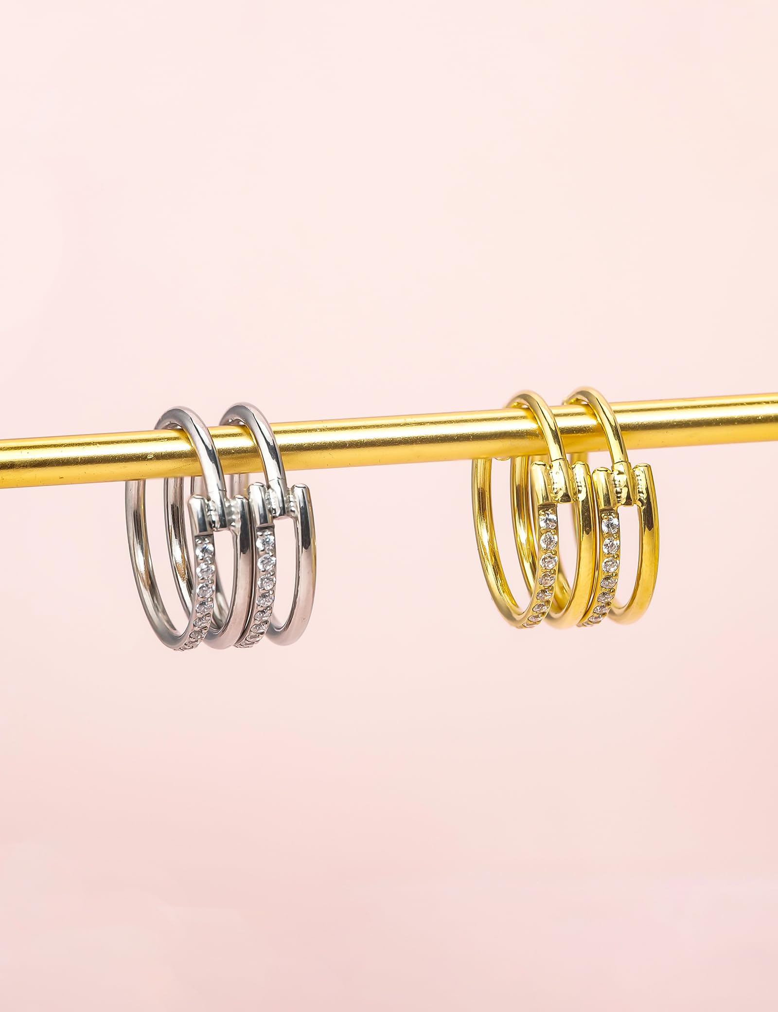 G23 Pure Titanium Huggie Hoop Earrings,12mm Hypoallergenic for Sensitive Ears Pave Cubic Zirconia (18G(1.0mm) Silver)