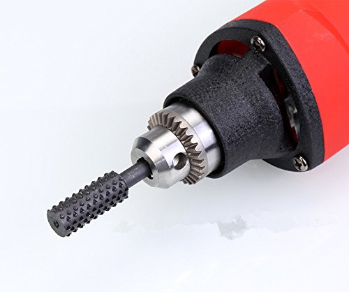 KangTeer Rotary Wood Rasp 5pcs Rotary File Set 1/4" Shank Wood Carving Rotary Burr Polishing Drill Bits(Gary)