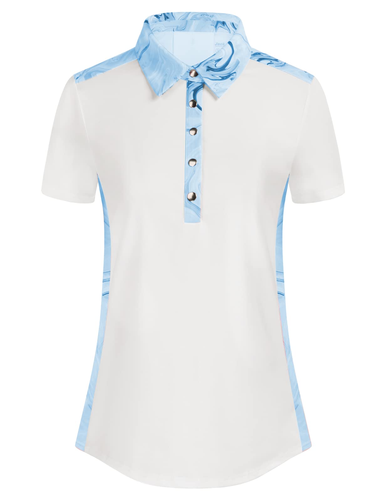 Golf Shirts for Women Quick Dry Moisture Wicking Golf Apparel Short Sleeve Summer Outdoor Shirts L