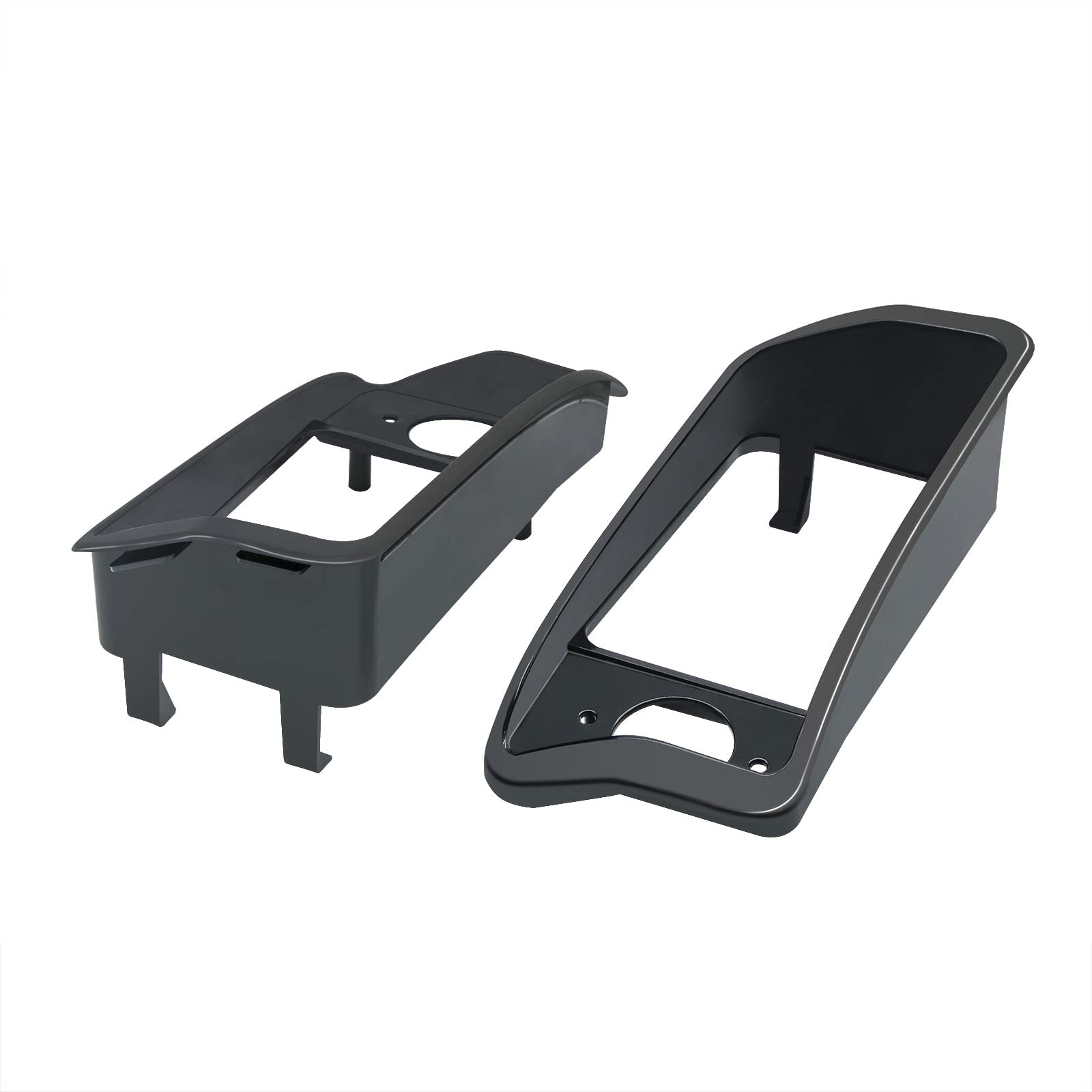 DIYOLFALL Black Headlight Bezels for Club Car DS Golf Cart 1993-up,Replacement Passenger Driver 1016880+Pass 1016879