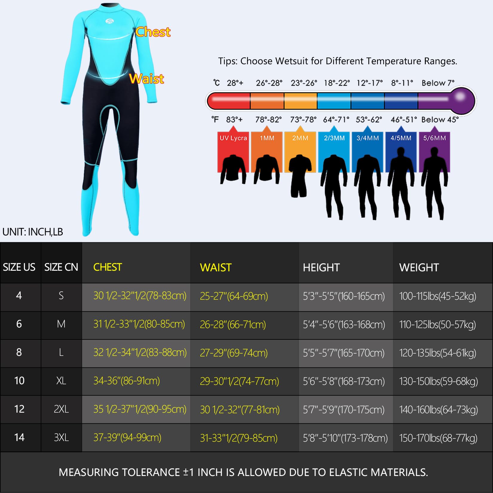 Dizokizo 3mm Wetsuit Women Neoprene Long Sleeve Full Diving Suit Surfing Swimming Snorkeling Back Zip Pink