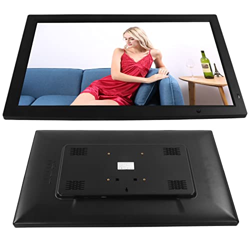Digital Photo Frame, ABS HD 1080P Electronic Photo Album Black 24in Screen for Office (US Plug)