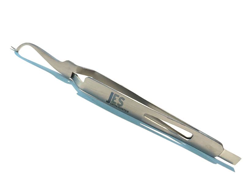 JES Orthodontics Buccal Tube Placing Tweezer with Slot Aligner