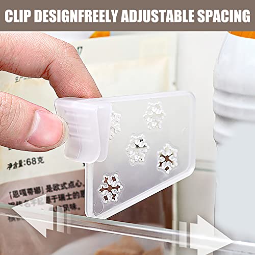 Plastic Refrigerator Dividers, 10 Pcs Adjustable -on Storage Box,Dresser Drawer Separators Tidy,Pantry - for Bedroom, Closet,