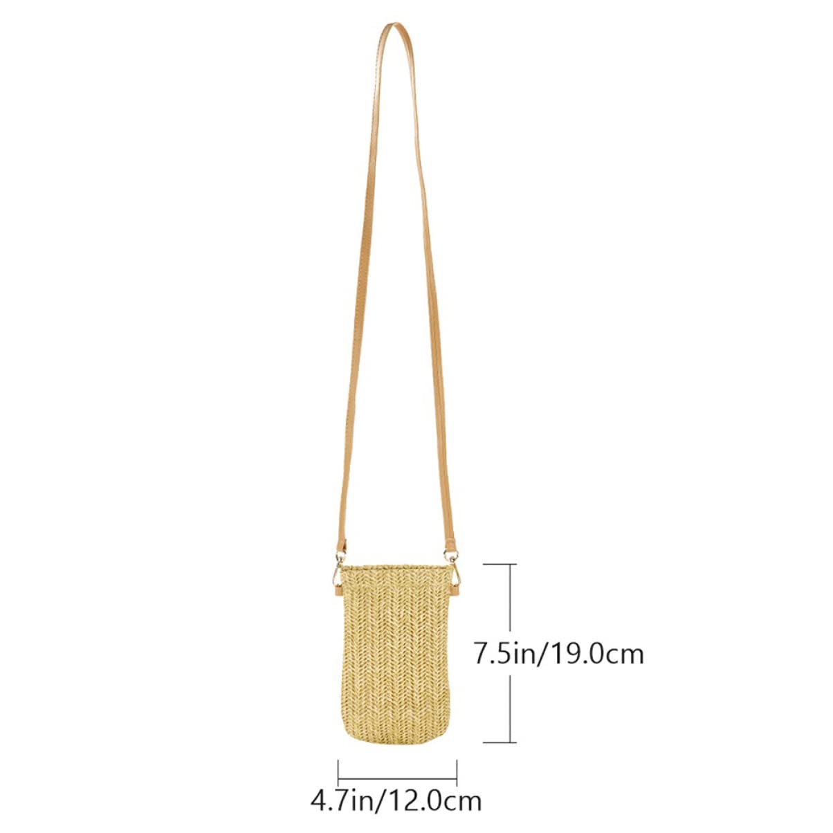 Gatuida Crossbody Purse 2 Pcs Cell Phone Shoulder Bag Travel Clip Messenger Pp Grass Cross Body Purse Small