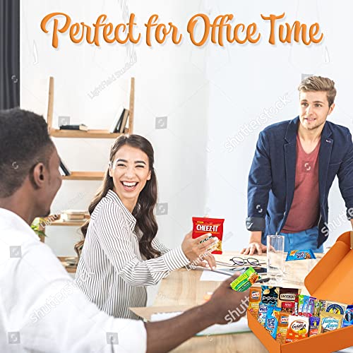 Snack Box Care Package (120 Count) Variety Snacks Gift Box - College Students,Back to school Military, Work or Home - Chips Cookies & Candy! Sweet Choice