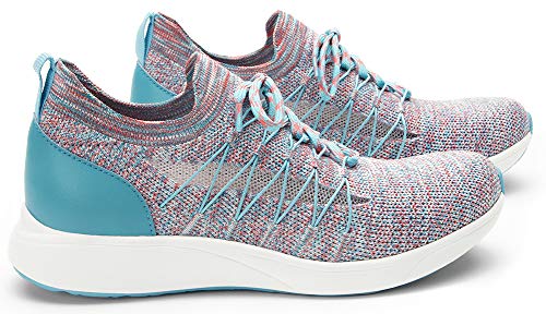 TRAQ by Alegria Synq Womens Smart Walking Shoe Aquamarine 7 M US