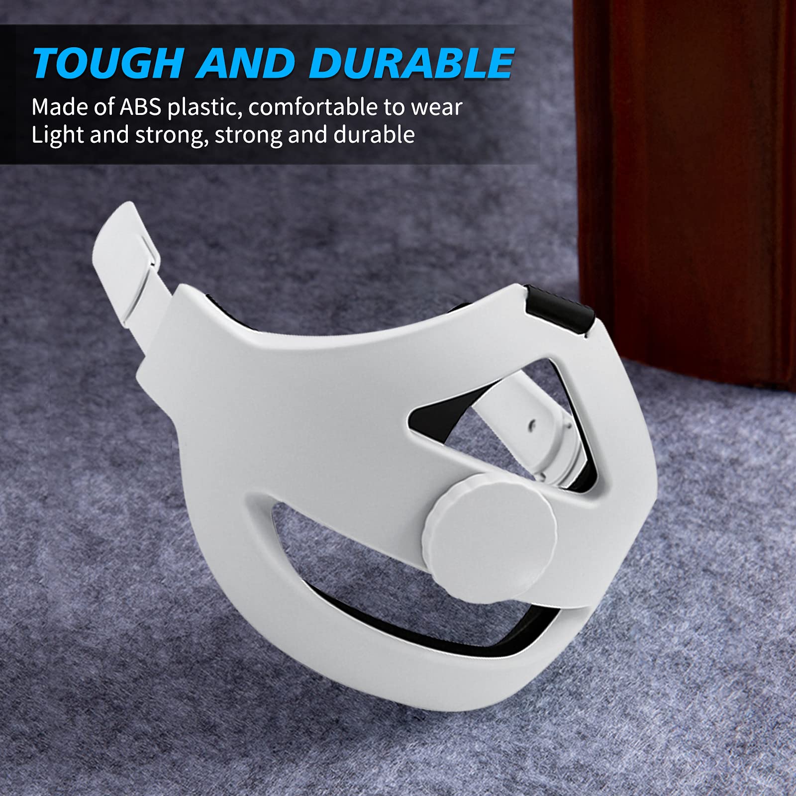 DLseego 2 Elite Strap Quest Headset, Adjustable Head Strap Headband Replacement for Oculus Enhanced Support and Reduce Head Pressure in VR -White