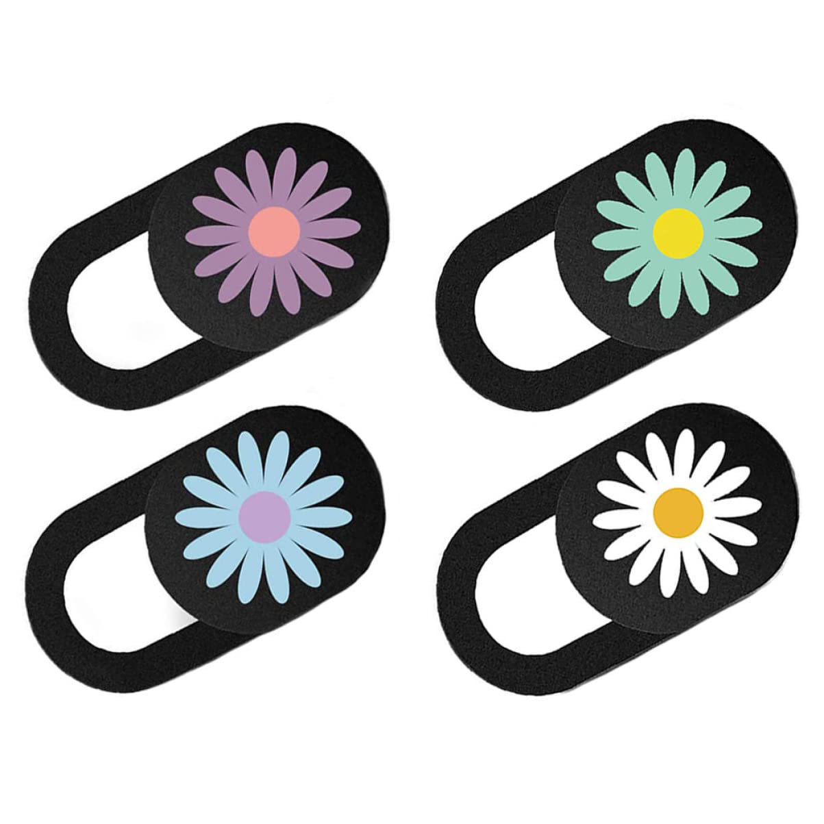 Mobestech 12 Pcs Camera Privacy Cover Camera Protection Sticker Decorative Stickers Milk Carton Water Bottle Camera Cover Slide Blocker Computer Camera Laptop Slider Flat Protector
