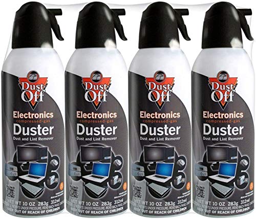 Falcon Compressed Gas (152a) Disposable Cleaning Duster 4 Count, 10 oz. Can (DPSXL4T)- Original