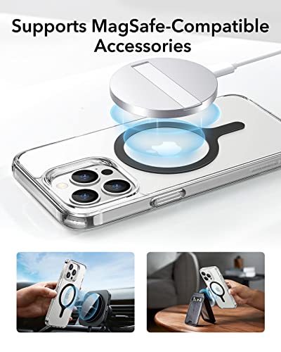 ESR for iPhone 13 Pro Max Phone Case, Compatible with MagSafe Bundle MagSafe Ring 360 (HaloLock), MagSafe Sticker, MagSafe Magnet