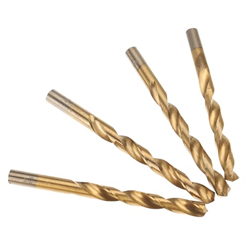 JHHDP 115pcs Plating Twist Drill Bit Set Round Shank Twist Drill for Stainless Steel Wood Metal Drilling