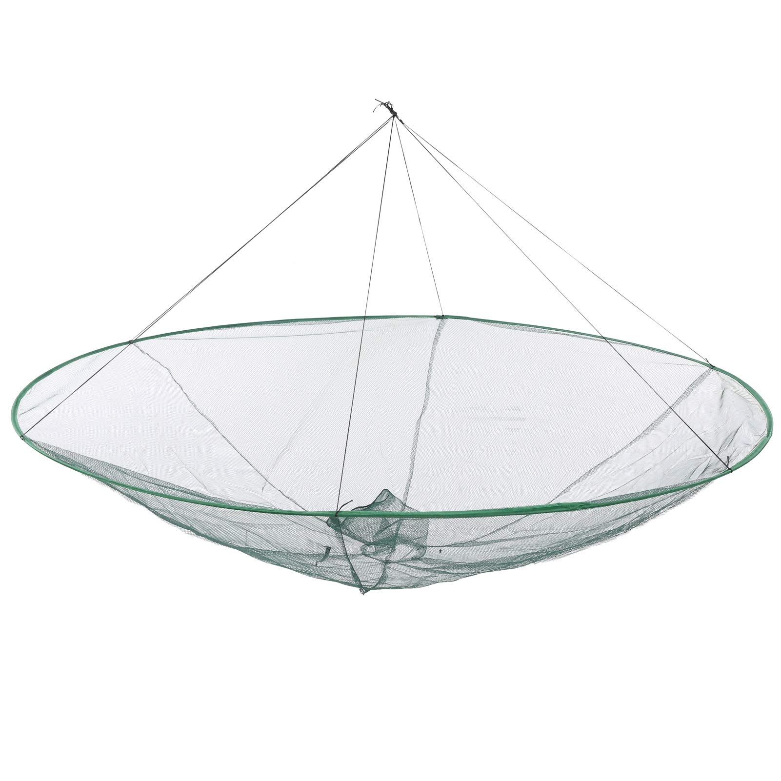 Foldable Fishing Shrimp Cast Net Nylon Fishing Tool Accessories for Fishing Enthusiasts, Round, Green
