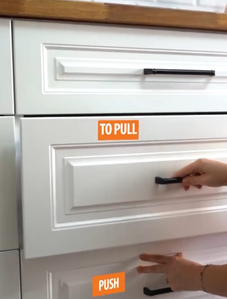 Hidden Baby Safety Lock Easy Installing Smart System for 8 Drawers or Cabinet Doors and Yachts RVs Caravans