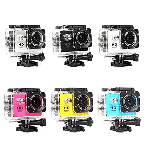 dobrygalpe 1 Set Action CameraPlastic 30M Waterproof Go Diving Pro Sport Mini Dv 1080P Video Camera Bike Helmet Car Cam Dvr,Blue