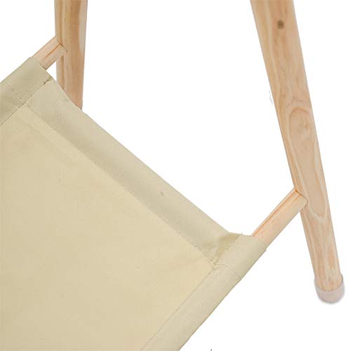 Morimoe Garment Rack for Pets/Dolls/Baby, Hanger Rack, Dress up Storage, Clothes Organizer, Wooden (Beige, Large)