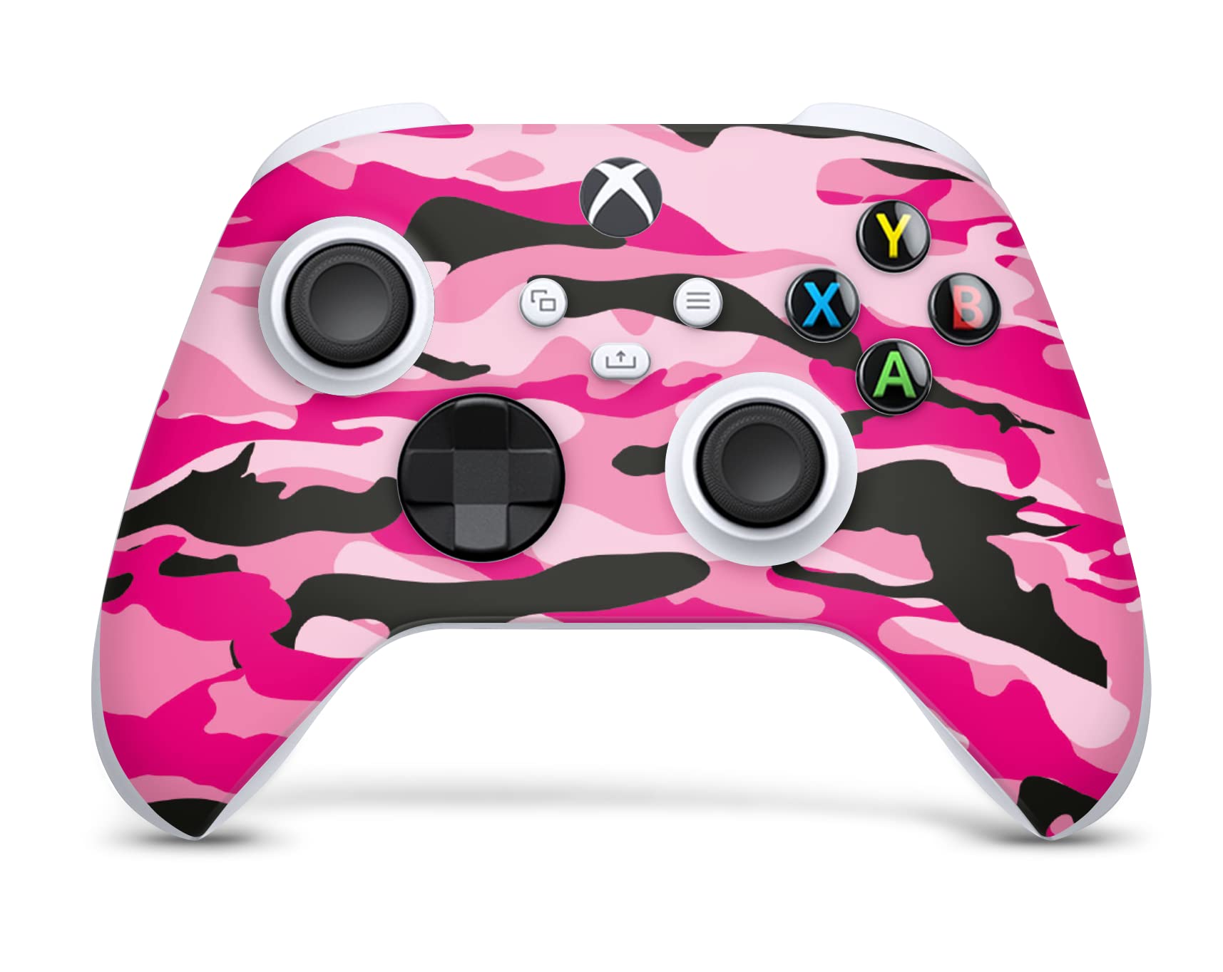 GNG Pink Camo Skins Compatible with Xbox Series X Console Decal Vinal Sticker + 2 Controller Set