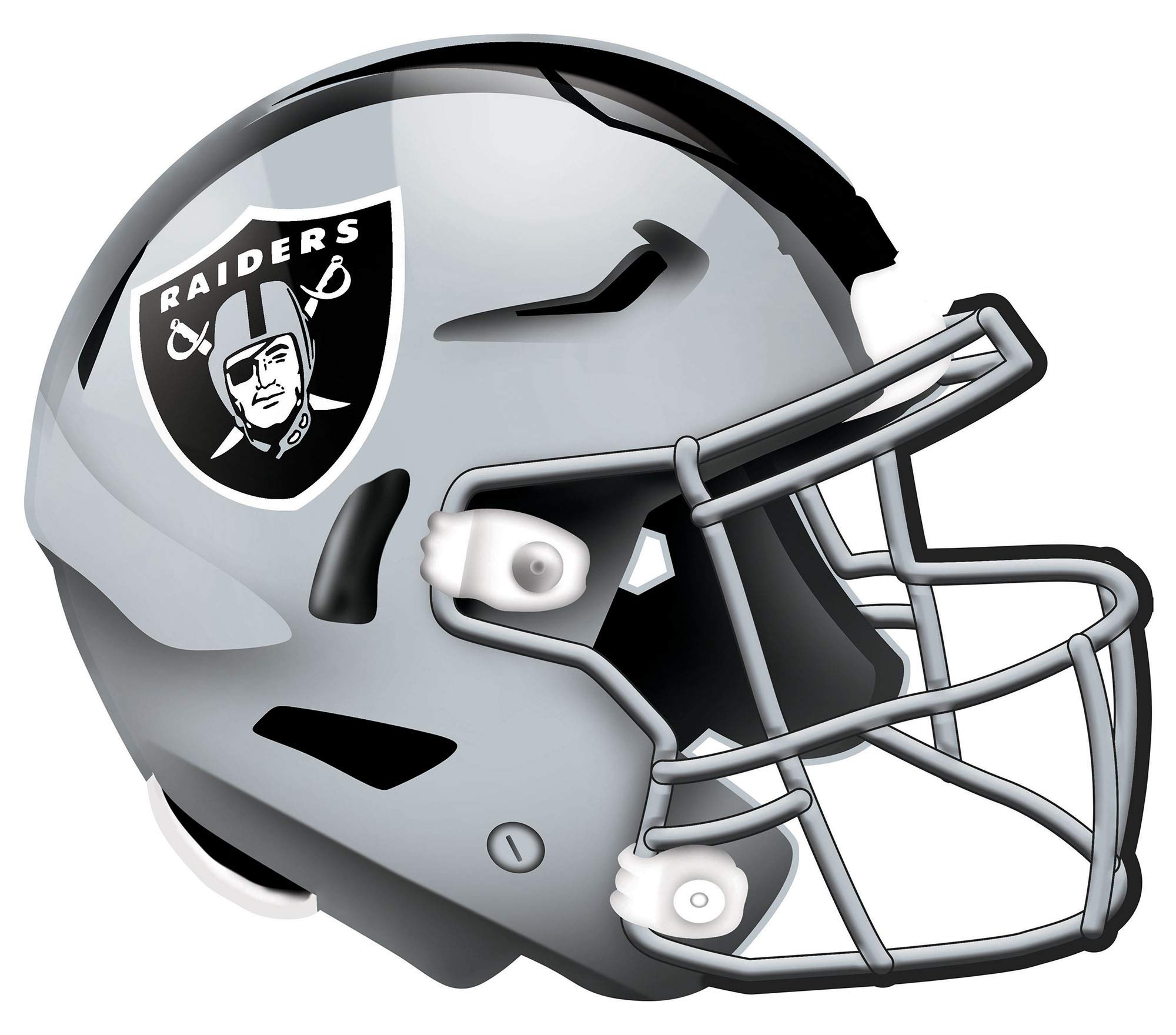 Fan Creations NFL Las Vegas Raiders Unisex Oakland Raiders Authentic Helmet Wall Hanging, Team Color, 12 inch