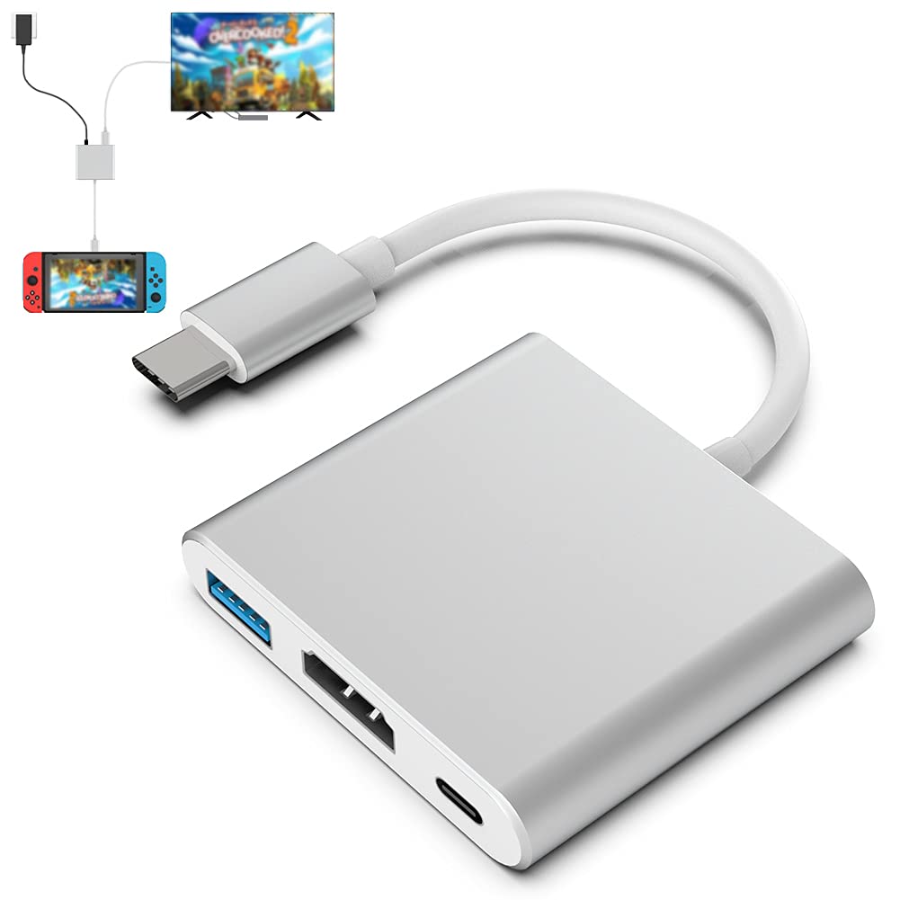 Dock for Nintendo Switch, IWGAME Portable Docking Station with USB C Charging and USB 3.0 Port, HDMI Adapter TV Dock Compatible with Switch