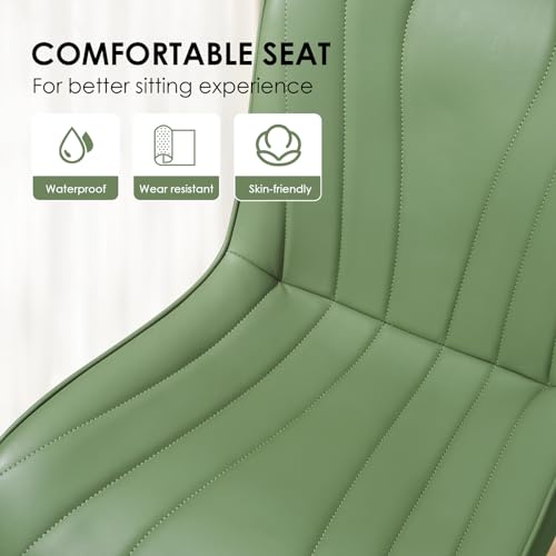 naspaluro Modern Office Chair with Wheels Olive Green