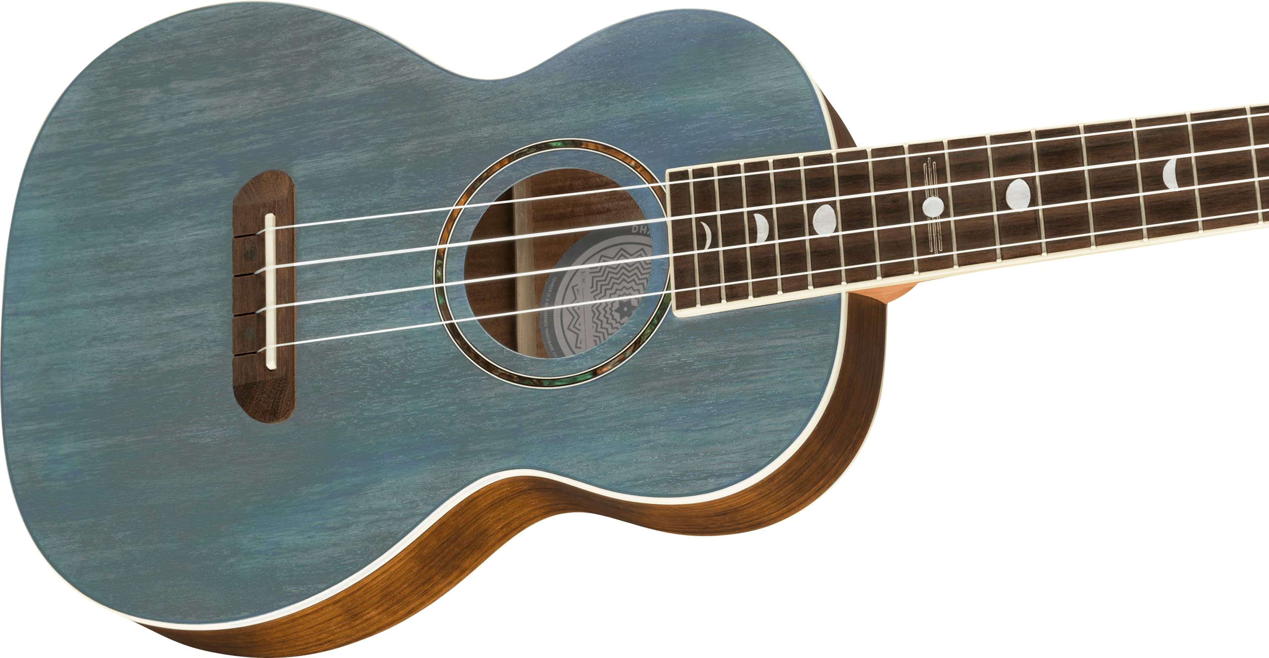 Fender Dhani Harrison Tenor Ukulele, Turquoise, with Gig Bag
