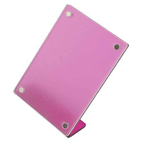 Free Standing Photo Frame, Simple Operation Slant Back Multipurpose Photo Frame for Movie Ticket Office (Rose Red)