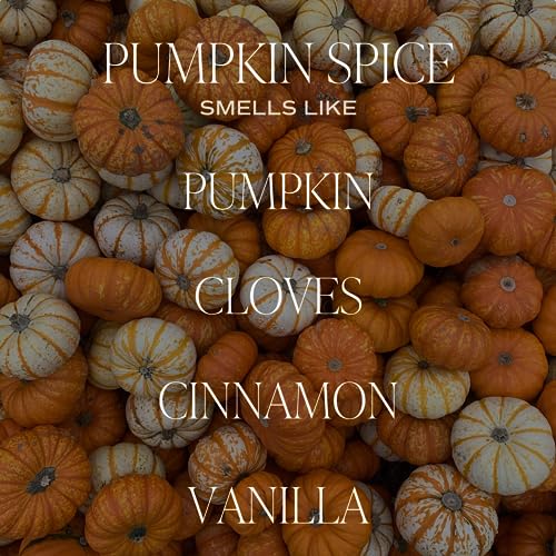 Sweet Water Decor Pumpkin Spice Candle | Autumn, Vanilla, and Buttercream, Fall Scented Soy Candles for Home | 9oz Clear Jar, 40 Hour Burn Time, Made in the USA