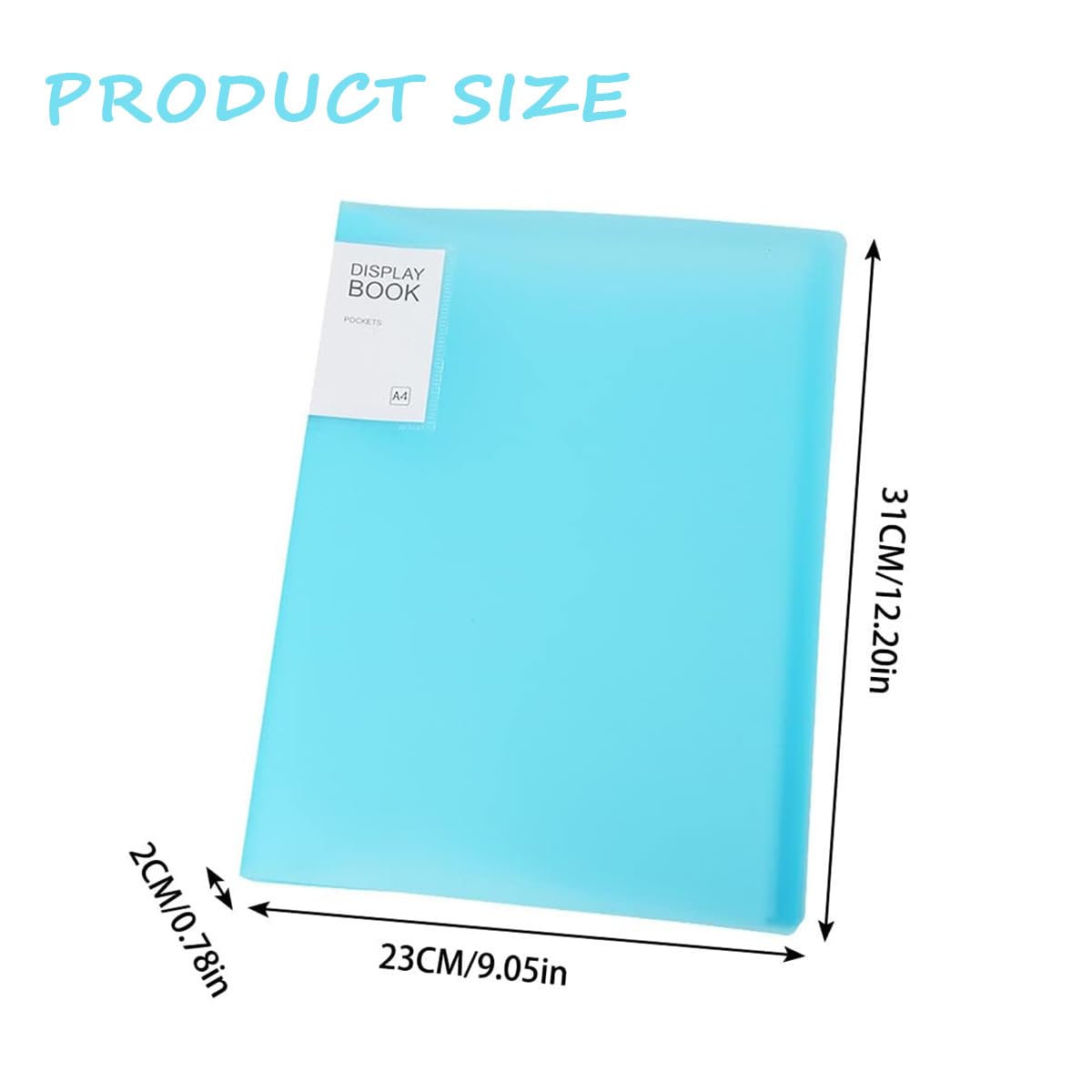 Mayibuluo 2PCS A4 Diamond Painting Storage Book, Diamond Painting Folder, 40 Pockets Diamond Painting Storage Book,Hold Up to 80 Diamond Paintings