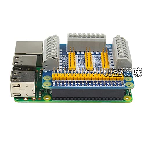 MOOKEENONE 1 Set Multifunctional DIY Board, 40-Pin GPIO Multifunctional Extension Board DIY Kit for Raspberry Pi 3B/3B+/4B