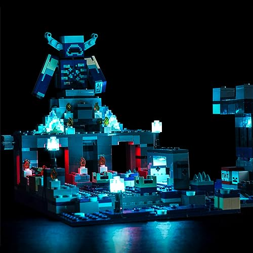 LocoLee LED Light Kit for LEGO Minecraft The Deep Dark Battle 21246, DIY Lighting Set Accessories Compatible with LEGO The Deep Dark Battle for Fans, Creative Decor Lego Light (Lights Only, No Models)