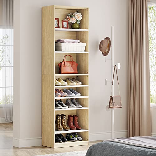 Tribesigns 11-Tier Shoe Storage Cabinet, 70.9" Tall Shoe Rack with Adjustable Sheves, Freestanding Shoe Organizer Cabinet for Entryway,Closet, Living Room