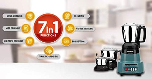 Panasonic Super Mixer Grinder MX-AV325 3 Stainless Steel Jars 600 Watts 110-120 Volt US & CANADA