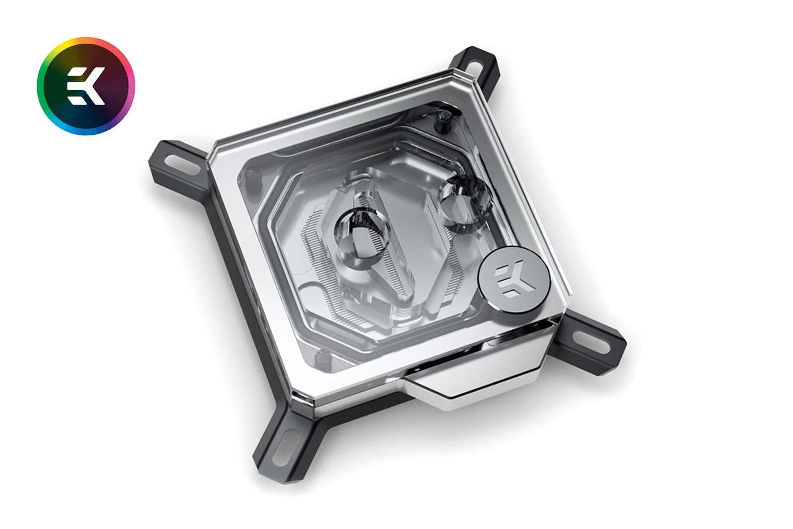 EK Water Blocks EK-Velocity D-RGB Valve - Nickel + Acrylic
