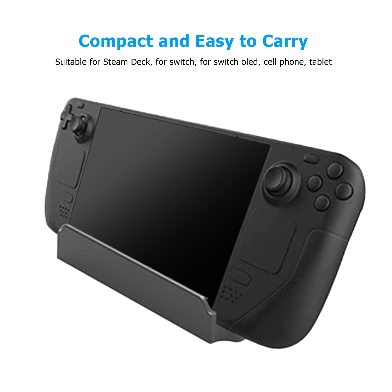 Game Card Case Stand, 12 Storage Slots Multi Angle Bracket Portable Game Grip Stand for Tablet for Gamepad