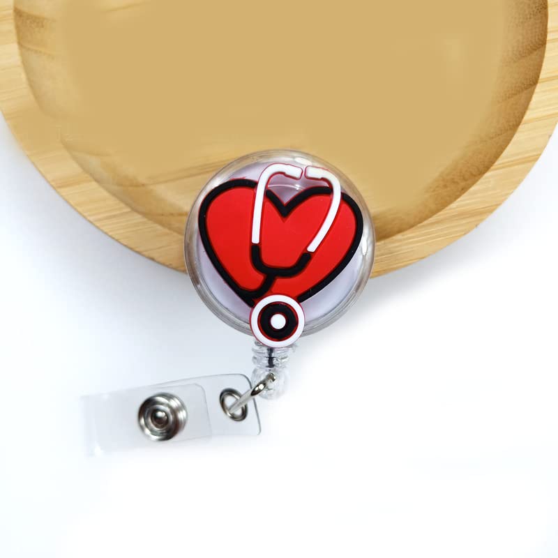 Hofar Badge Tag Holder Retractable Snap for Keychains Access Card Mobile Phone Durable Easy to Pull&Take, for Nurse Teacher Student