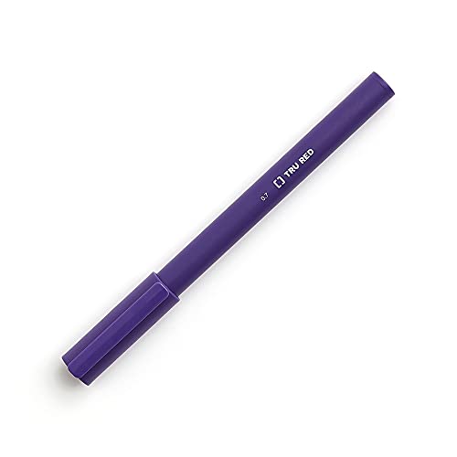 STAPLES Tru Red Quick Dry Gel Pens Med Point 0.7Mm Asst 12/Pack