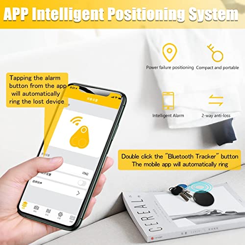 NouSKaU Portable Pet GPS Tracking - Bluetooth 5.0 Mobile Key Tracking Smart Anti-Loss Device - 2022 Mini Pet GPS Locator Bluetooth Tracer Include Batteries and Protective Case, Fit for iOS (2 Pack)