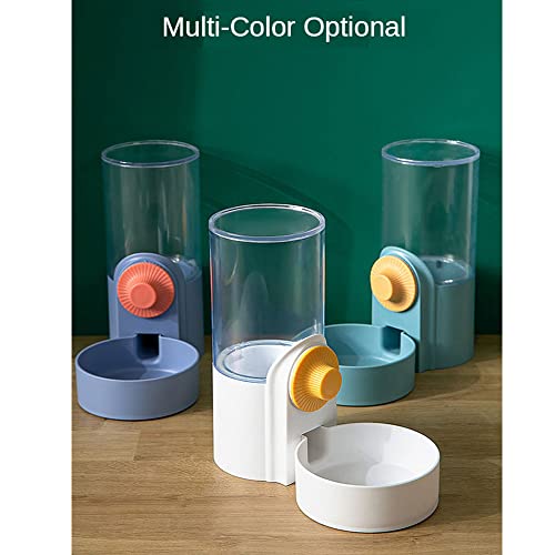 Pet Dog Cat Hanging Automatic Feeders Drinking Bowls 40oz,2 PCS Auto Gravity Pet Feeder and Water Set, Cage Pet Feeding Bowls Dispenser for Cats Dogs Puppy, Rabbit Hamsters Chinchilla Hedgehog Ferret