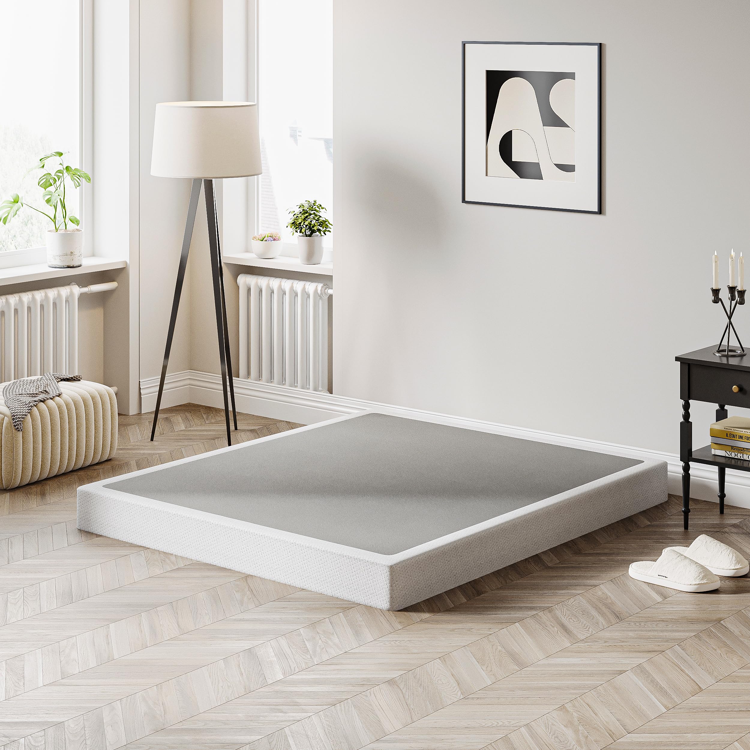 NONOSAMA Queen-Box-Spring, 9 inch Box Spring for Queen Bed,Metal High Profile Box Spring Queen,Mattress Foundation,Easy to Assemble,Heavy Duty,No Squeaky