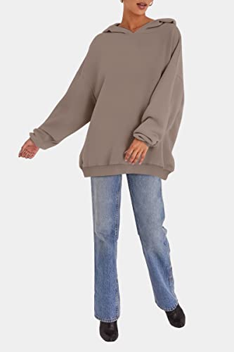 Trendy Queen Womens Sweatshirts Oversized Hoodies Fleece 2023 Casual Comfy Pullover Loose Lightweight Fall Winter Clothes Fashion Jackets
