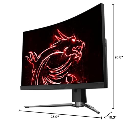 MSI MPG ARTYMIS 273CQR 27" WQHD Curved Screen Gaming LCD Monitor - Anti-Glare, 2560 x 1440, 1 ms Response Time, DisplayPort + HDMI + USB Type-C Inputs - BROAG USB Extension Cable