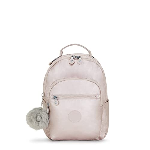Kipling Seoul Small Metallic Tablet Backpack Metallic Rose