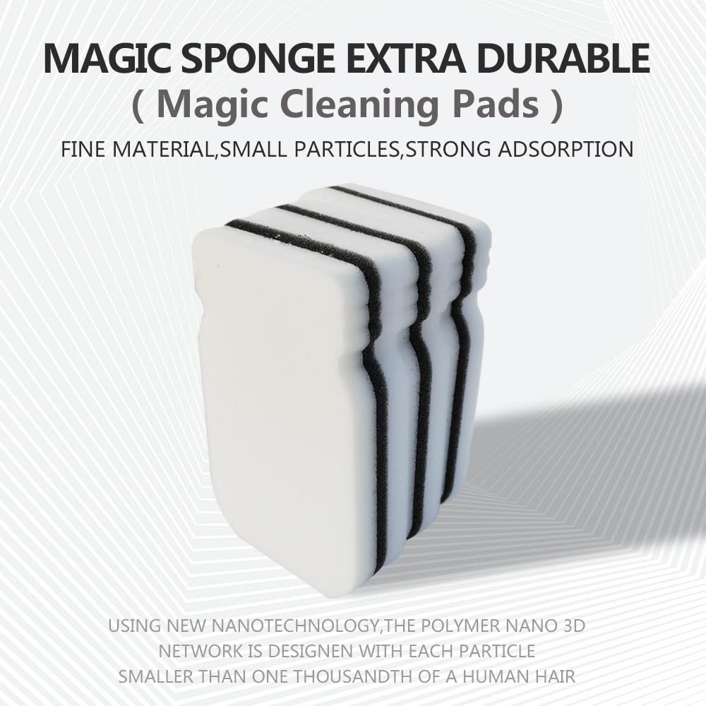 Dr.WOW 27 Pack Magic Cleaning Sponge Extra Durable,Melamine Scrubber Pads in Bulk,Universal Cleaner for Bathtub Floor Furniture,Kitchen