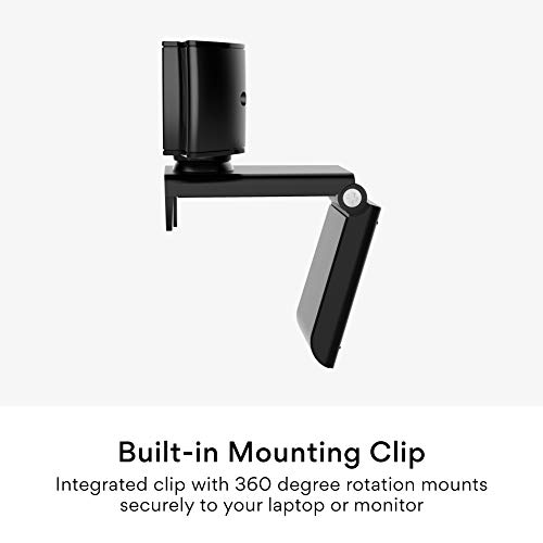 MEE audio C6A 1080p HD Webcam with Microphone, Autofocus, Low Light Correction, 360° Rotation; USB Streaming Web Camera for Video Calling via Zoom/Hangouts/Skype on Computer PC Mac Laptop Desktop