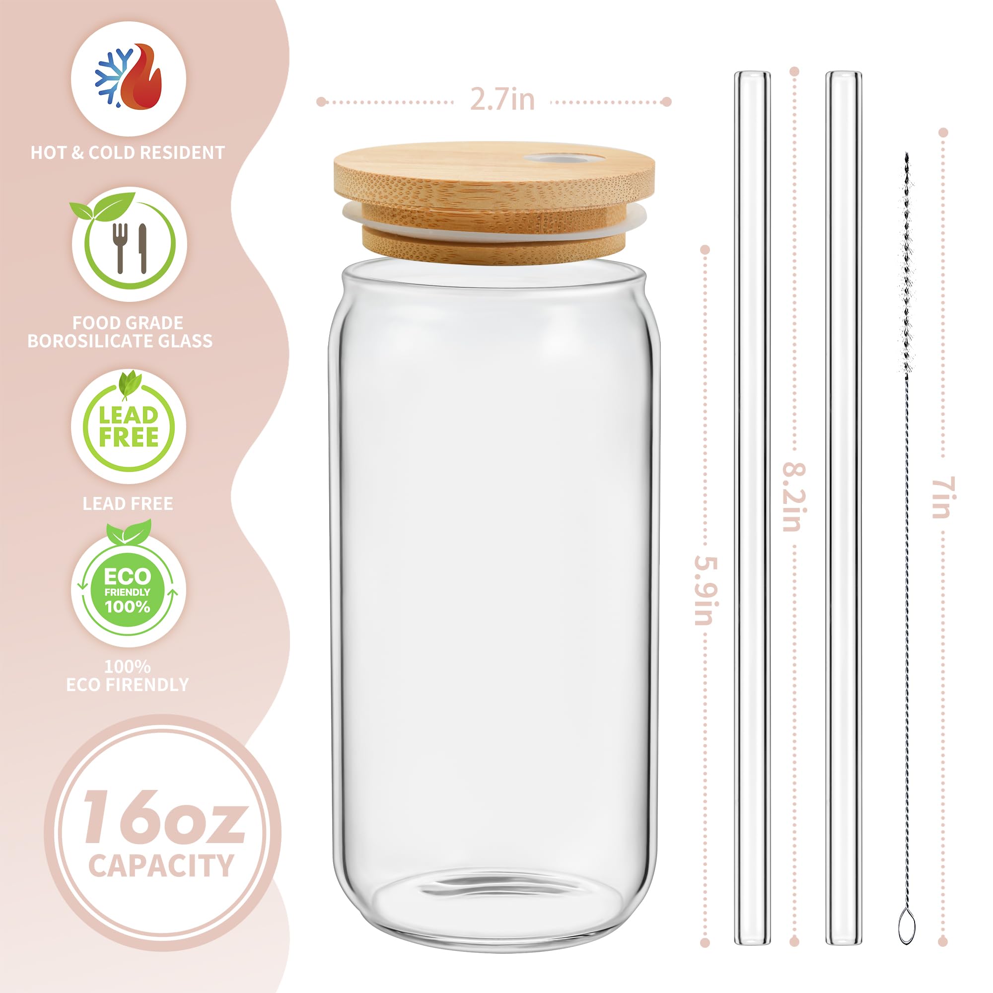 Personalized Gifts for Women, Monogrammed Glass Cups with Lids and Straws, Custom Tumbler, Cute Customized Mug, Aesthetic Stuff, Initial Iced Coffee Cup, Drinking Glasses, Birthday Teacher Gifts, A