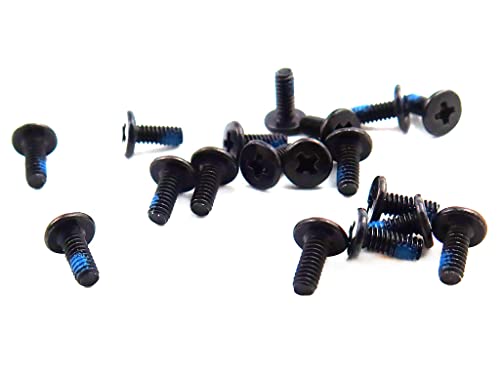 Nylok Patch Flat Phillips Head M2-0.4x4.5mm Screws 2000 Pieces Package MS20050I190 Compatible Replacement Spare Part for HP Compatible and Other Systems