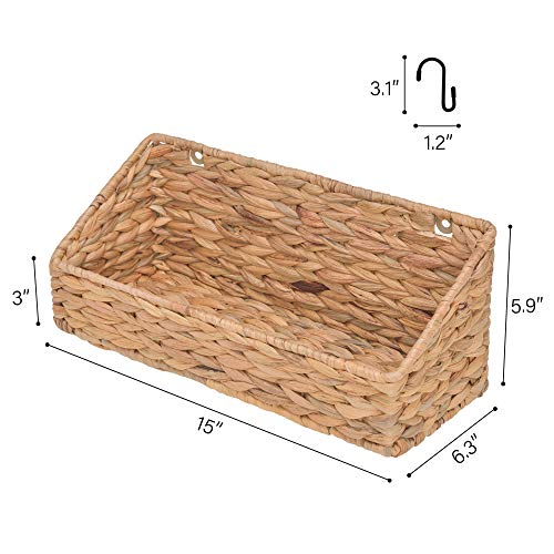 StorageWorks Water Hyacinth Storage Bins Set